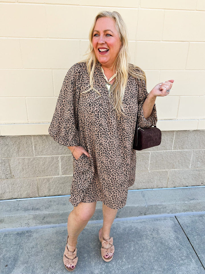 Fierce Grace Leopard Babydoll Dress | The Pink Pineapple 850